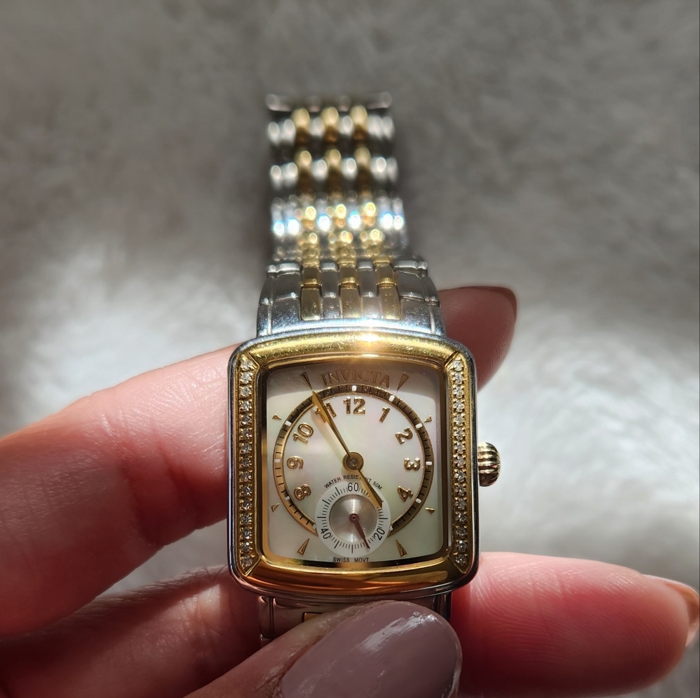 Vintage Invicta Swiss Made Small Dial Watch Two Tone … - Gem